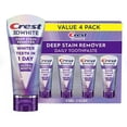 Crest 3DWhite Brilliance Deep Stain Remover Toothpaste, 2.1 oz., 4 pk ...