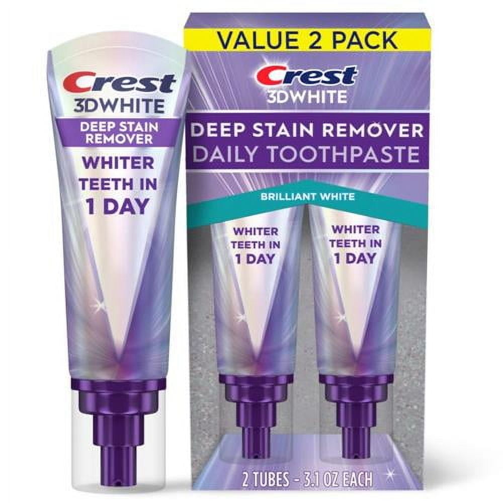 Crest 3Dwhite Brilliance Deep Stain Remover Brilliant White Toothpaste ...