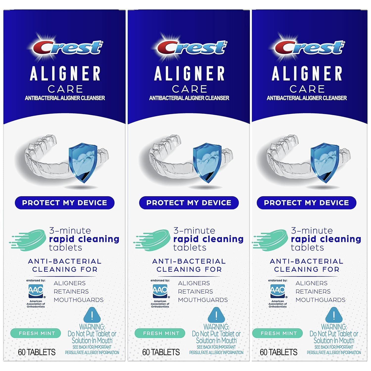 Crest Aligner Care Rapid Cleaning Tablets for Aligners, Retainers ...