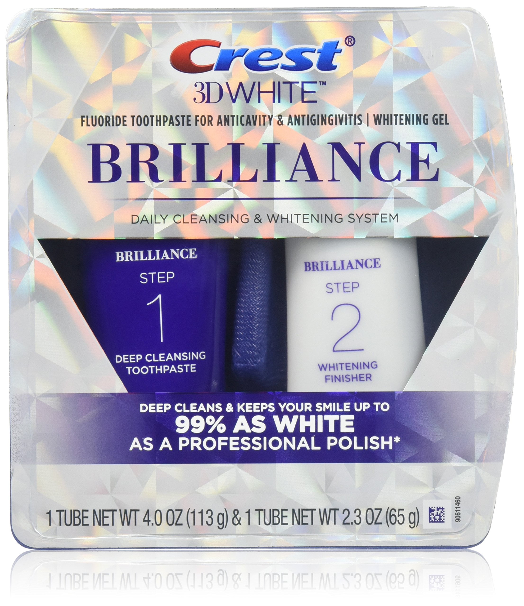 Crest Brilliance Daily Cleasning Toothpaste And Whitening Gel System ...
