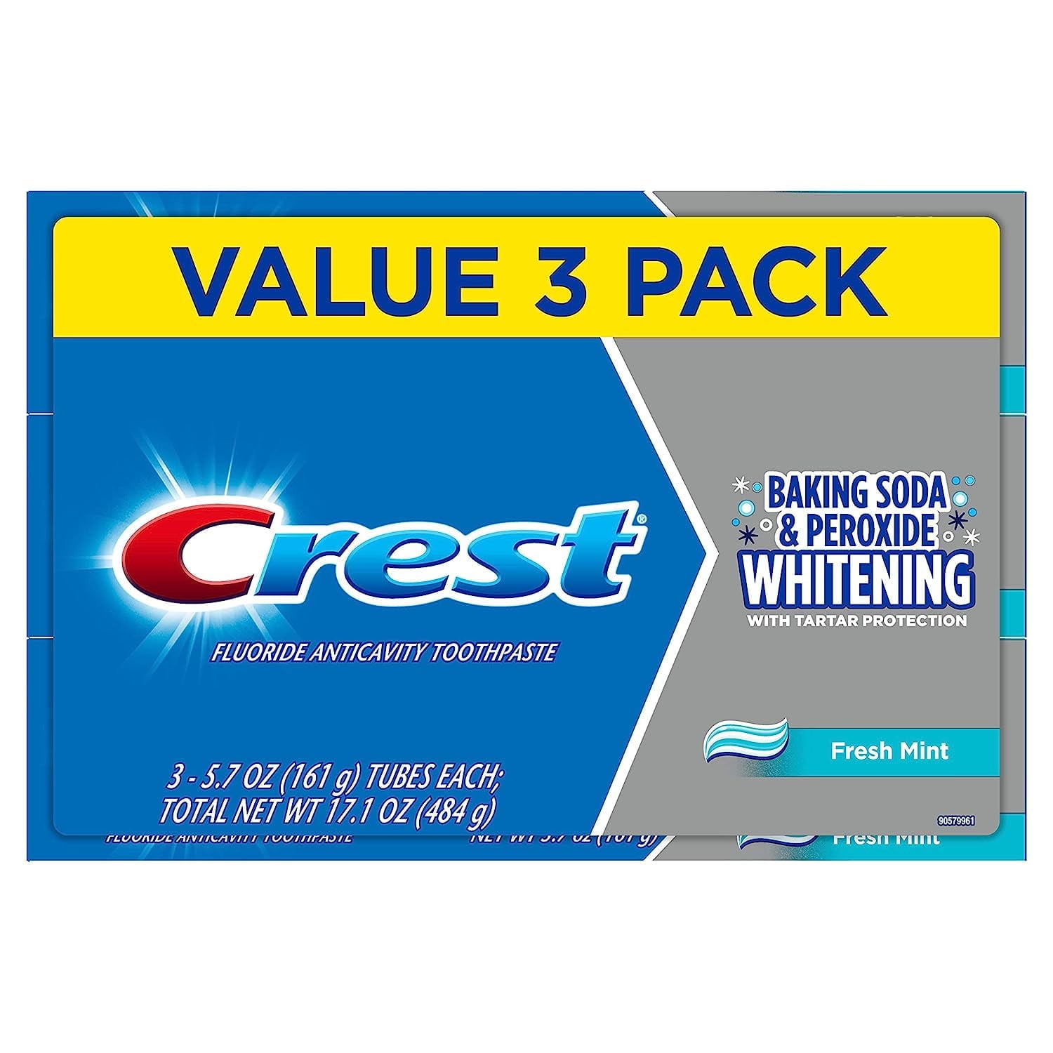 Crest Toothpaste, Cavity & Tartar Protection, Whitening, Baking Soda ...