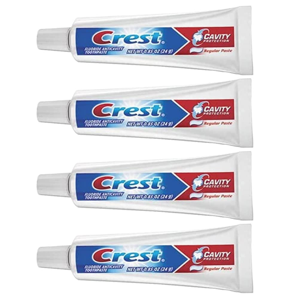 Crest Cavity Protection Toothpaste, Travel Size, 0.85 oz Tubes, Pack of ...