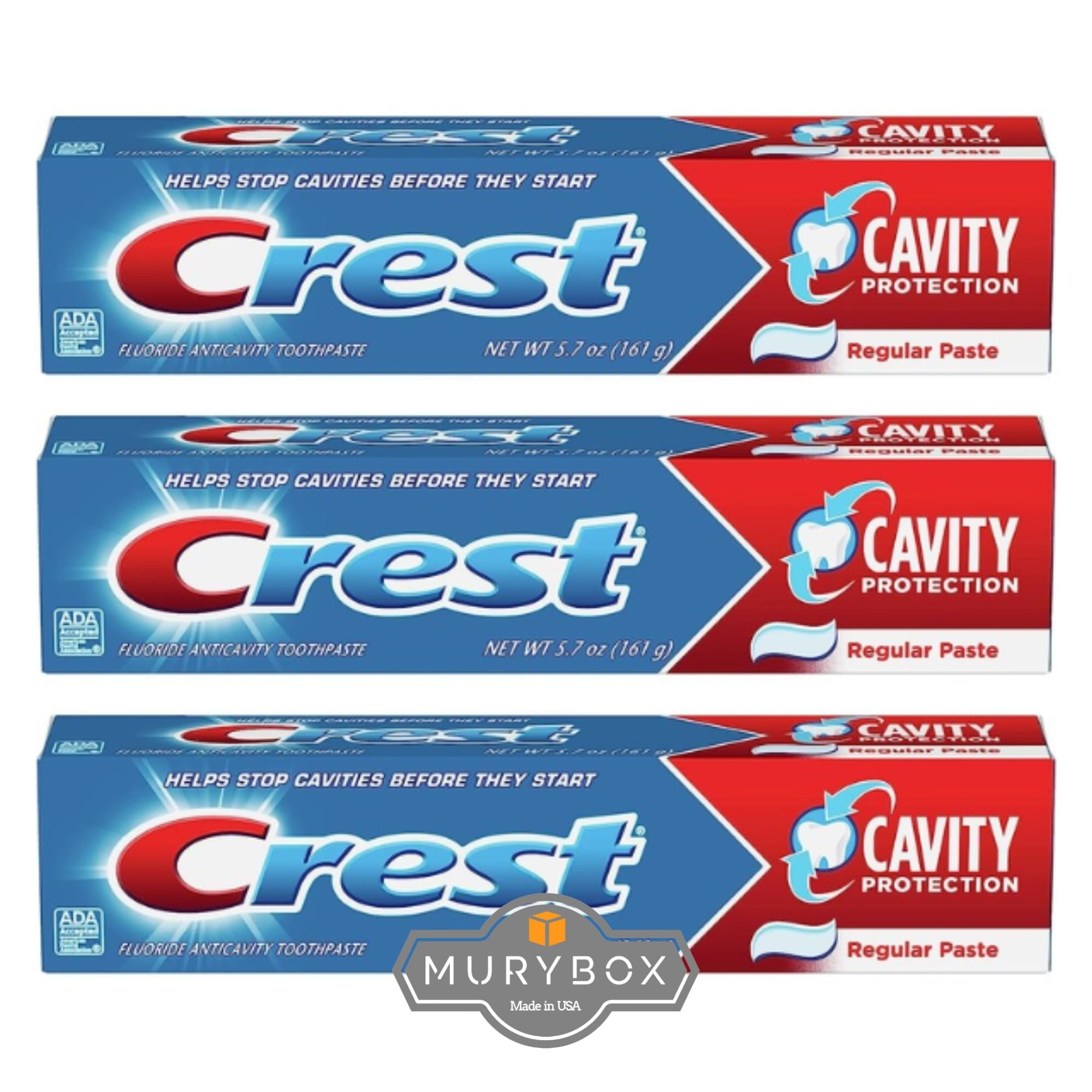 Crest Cavity Protection Regular YPF5 Paste, 5.7 oz (Pack of 3). Fights ...