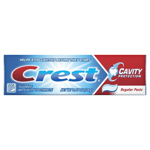Crest Cavity Protection Toothpaste, Regular, 0.85 oz - Walmart Business ...