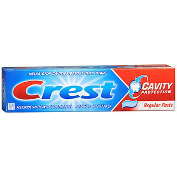 Crest, Regular Cavity Toothpaste, 4.2 oz, Fluoride for Oral Health ...