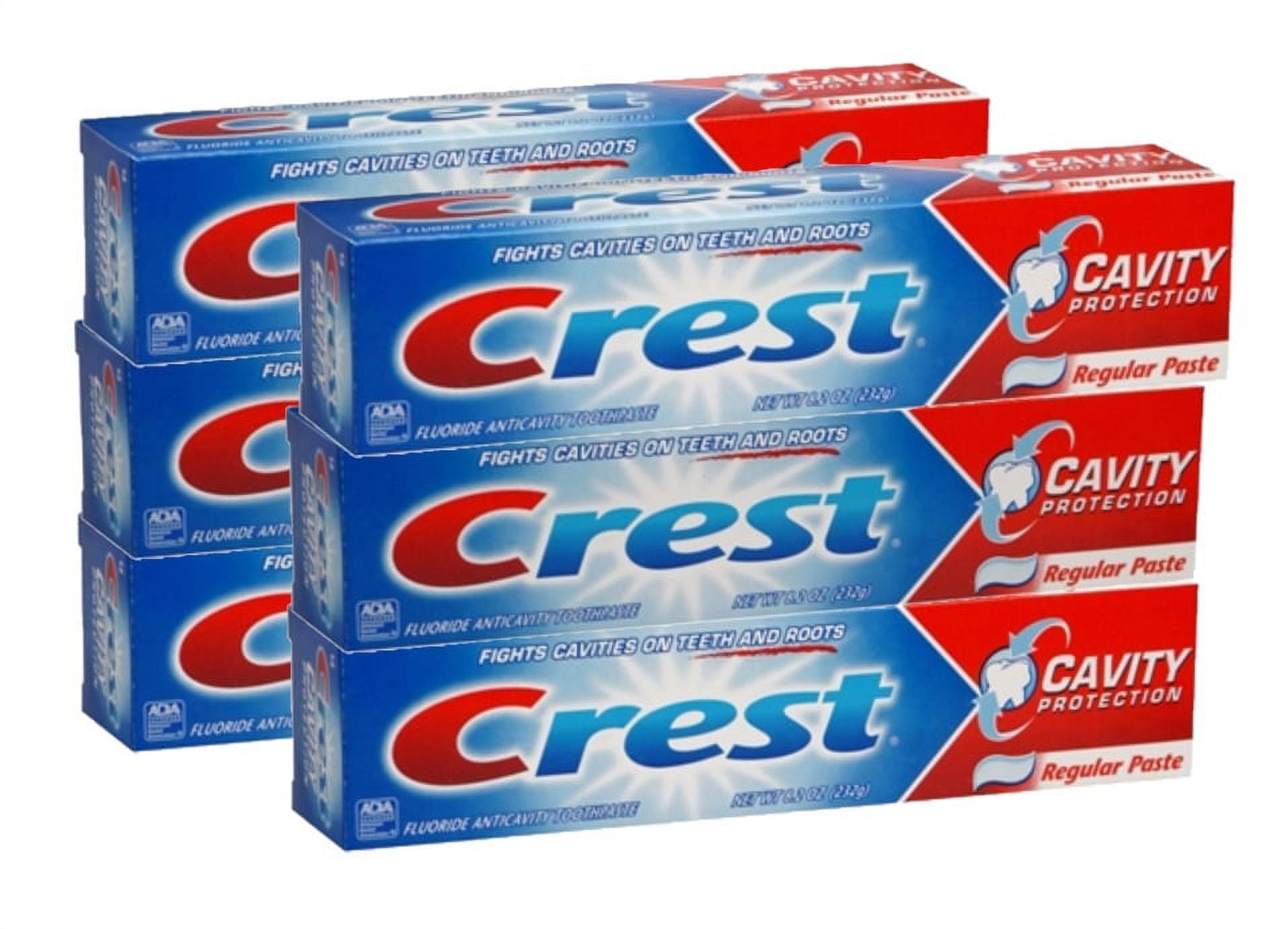 Crest Cavity Protection Toothpaste, Fluoride Formula, 8.2 oz Pack of 6 ...