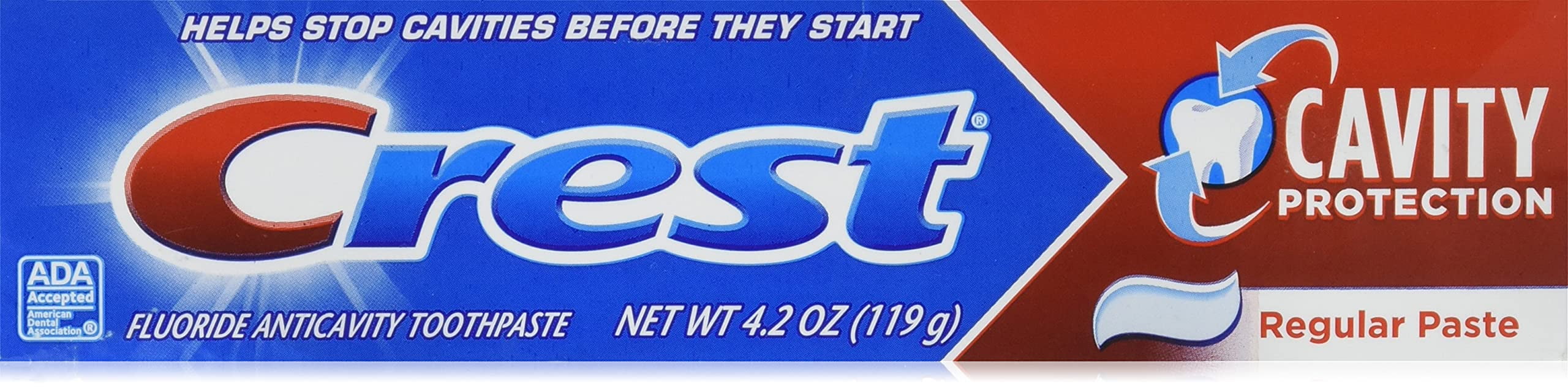 Crest Cavity Protection Toothpaste, Regular Paste, 4.2 Oz - Pack Of 2 ...