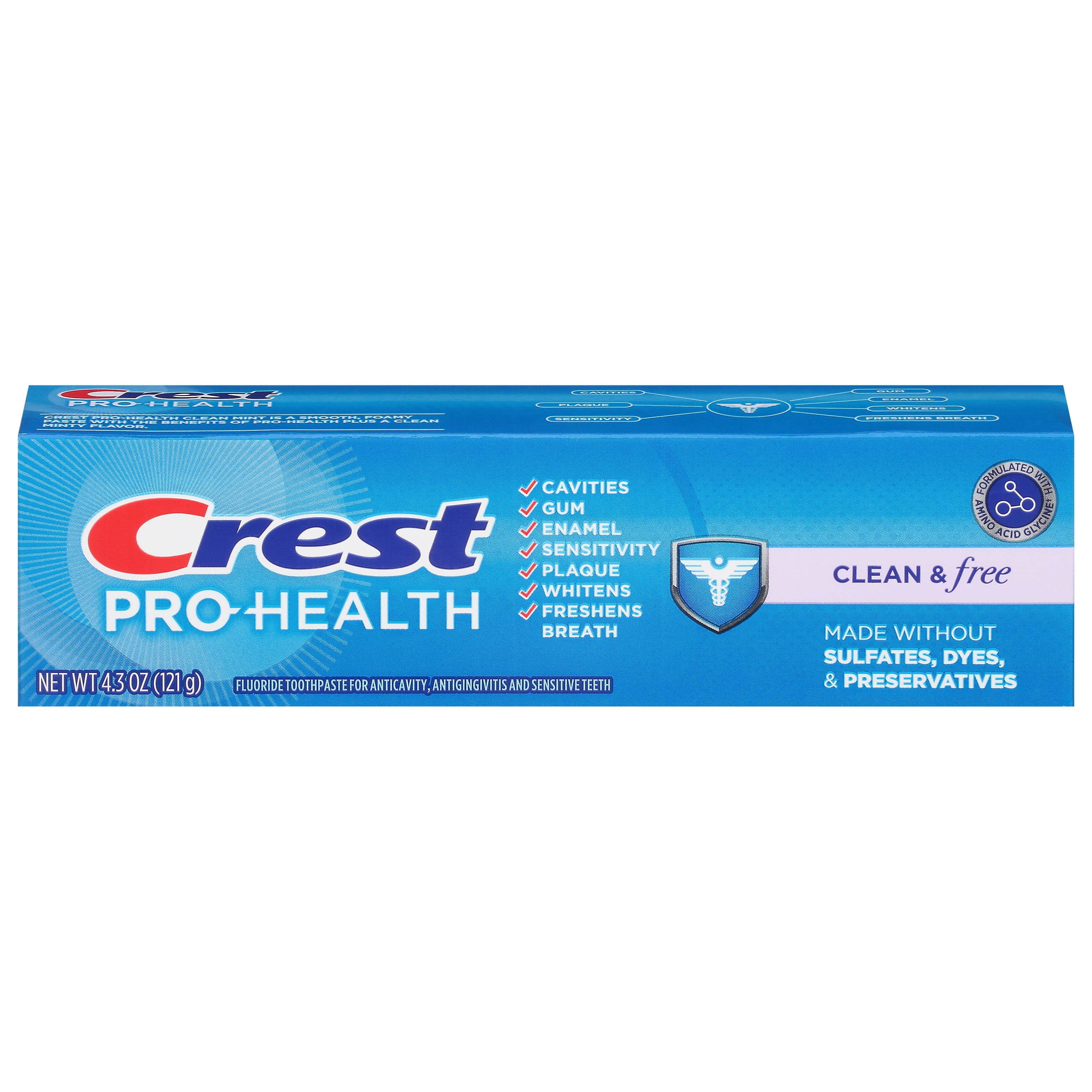 Crest Pro-Health Clean Toothpaste, 4.3 oz, Fluoride, Whitening ...
