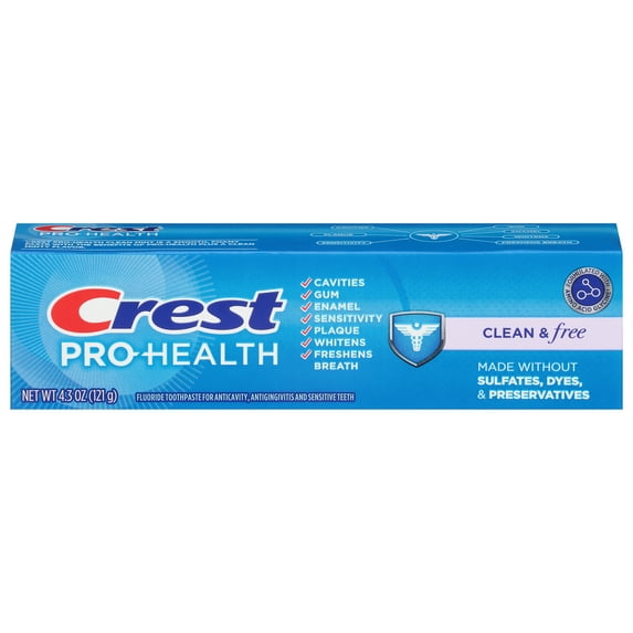 Crest Pro-Health Clean Toothpaste, 4.3 oz, Fluoride, Whitening ...
