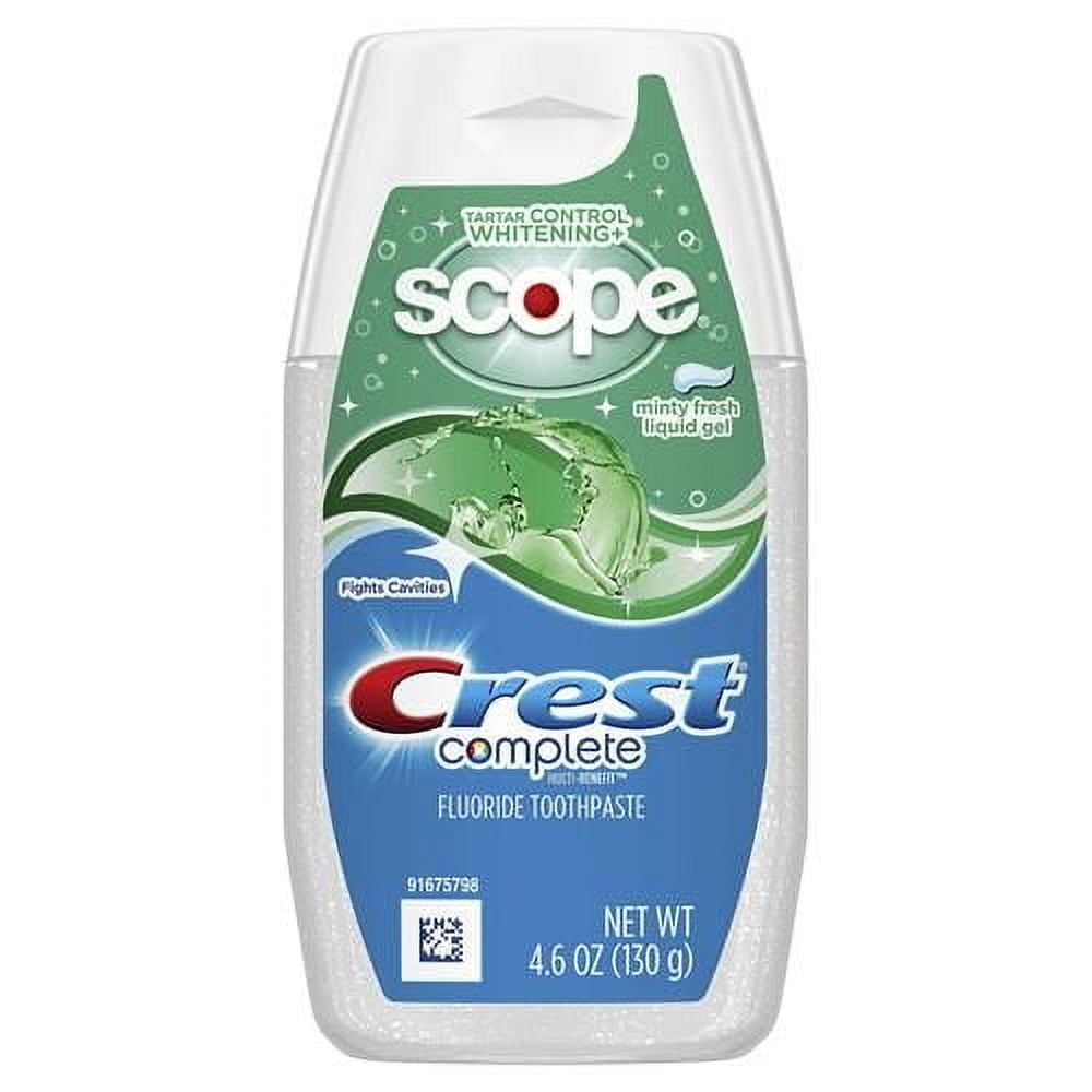 Crest Complete Multi-Benefit Whitening Minty Fresh Flavor Liquid Gel ...