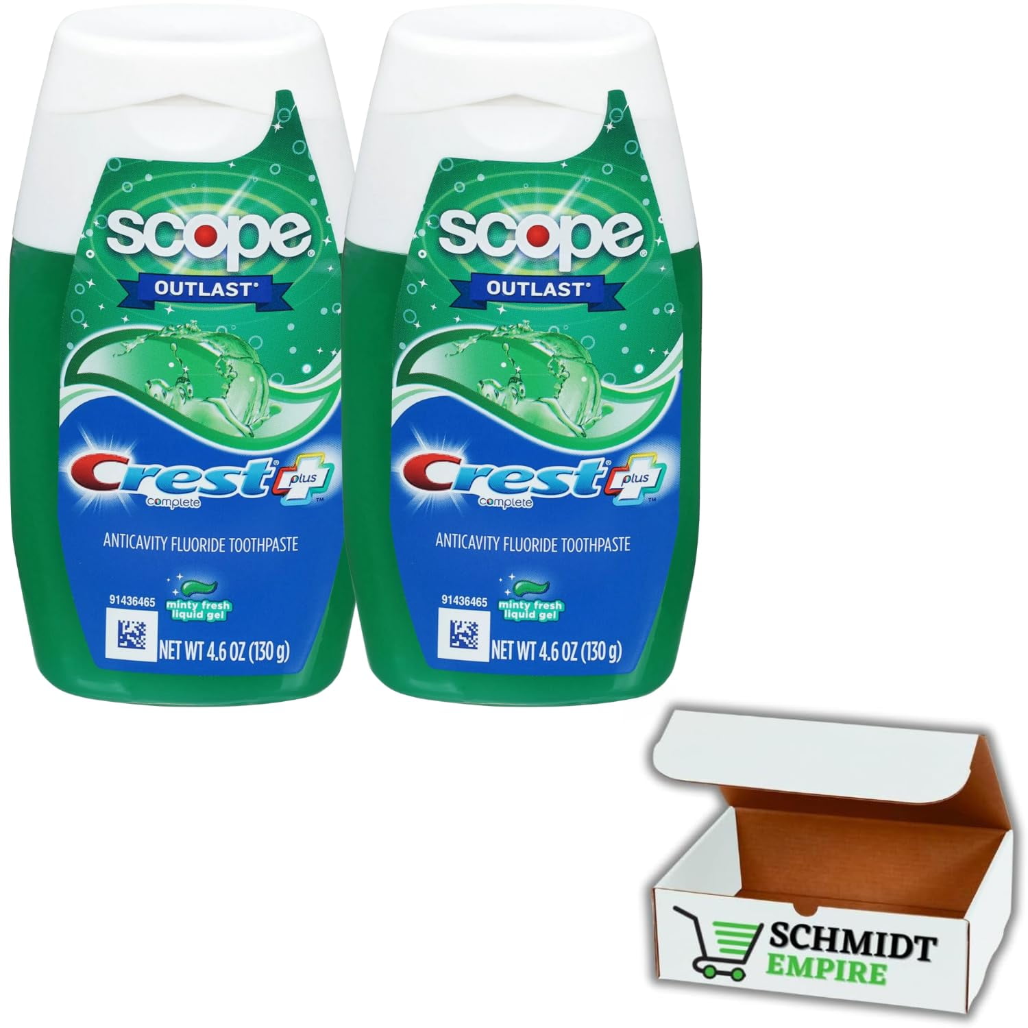 Crest Complete Plus Scope Minty Fresh Liquid Gel Toothpaste 4.6 oz ...