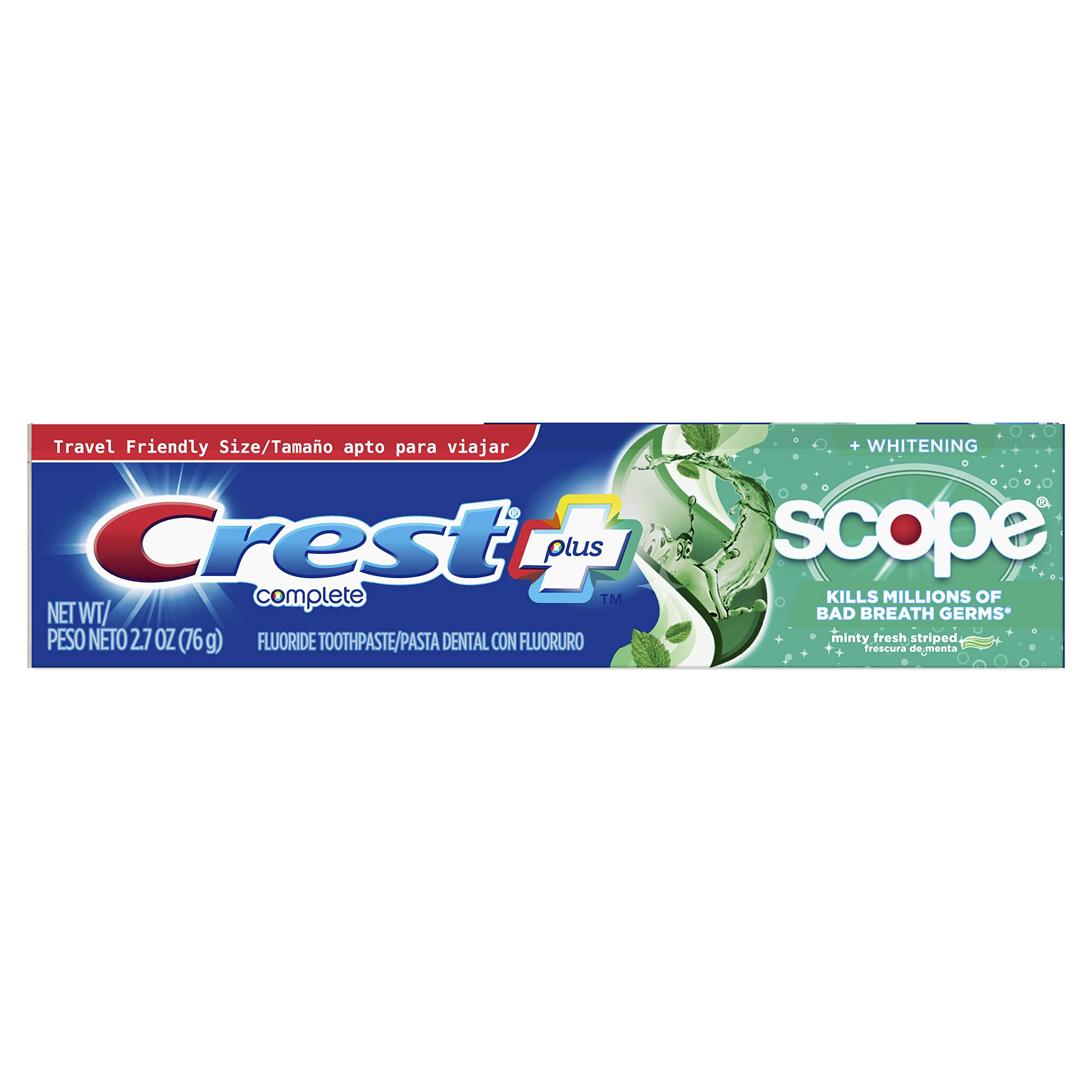Crest Complete Plus Whitening Toothpaste, Scope Minty Fresh Taste, 2.7 ...