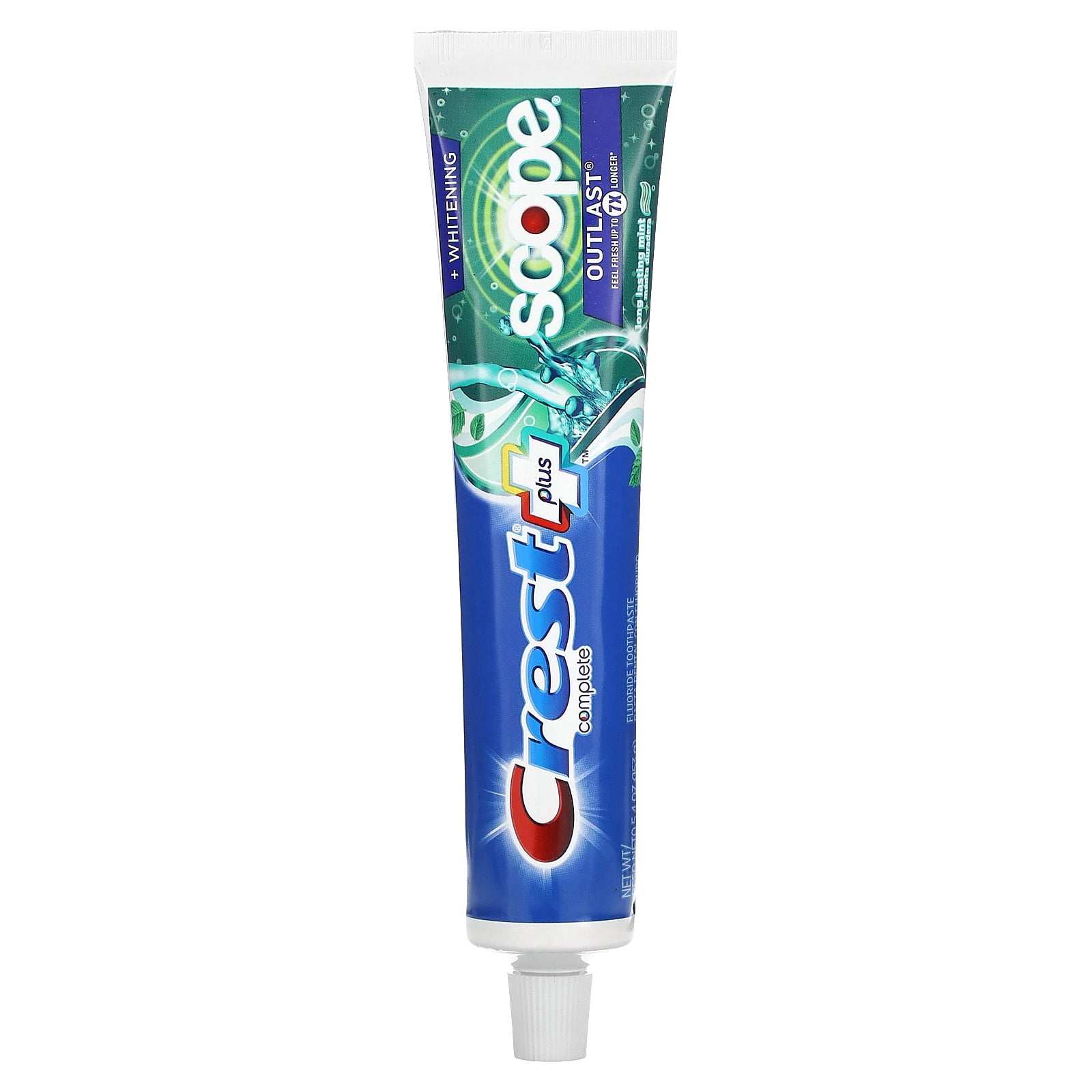 Crest, Complete, Scope, Outlast Plus Whitening, Fluoride Toothpaste ...