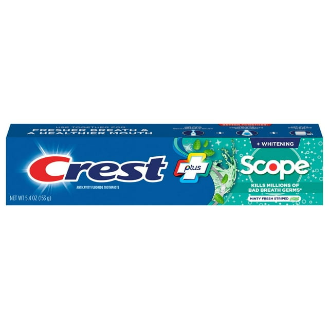 Crest Complete + Scope Whitening Toothpaste - Minty Fresh Striped - 5.4 ...