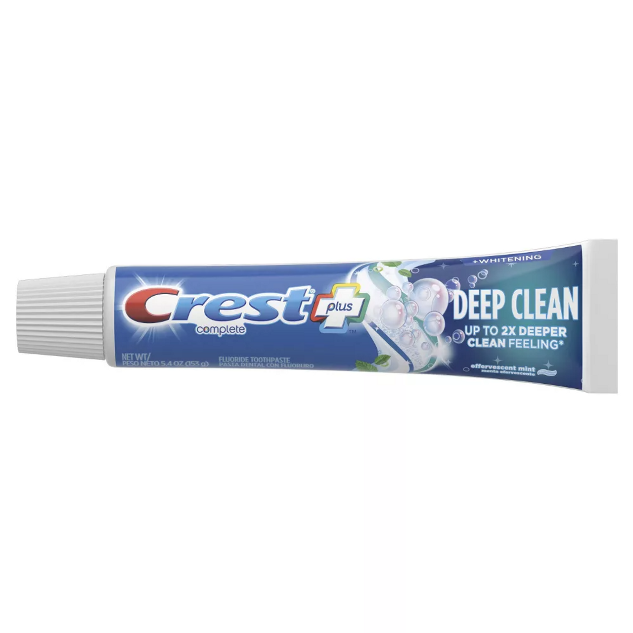 Crest Complete Whitening Fluoride Toothpaste Plus Deep Clean ...