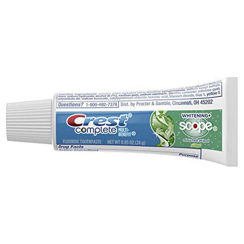 Crest Complete Whitening Plus Scope Multi-Benefit Fluoride Toothpaste ...