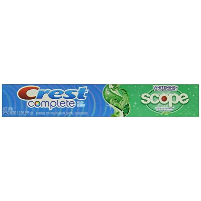 Crest Complete Whitening + Scope Toothpaste, Minty Fresh, 5.4 oz, 4 ...