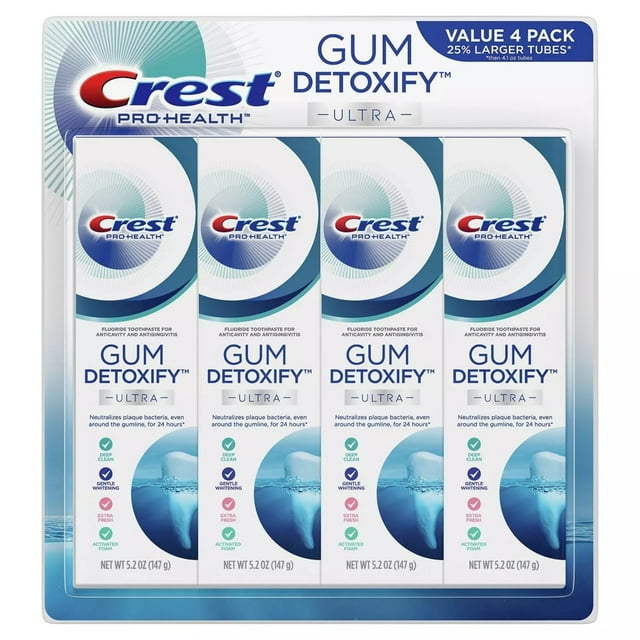 Crest Gum Detoxify Deep Clean Toothpaste for Gingivitis, 5.2 Ounce ...