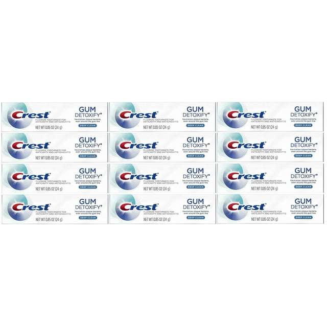 Crest Gum Detoxify Toothpaste, Deep Clean, Travel Size, 0.85 oz (24g ...