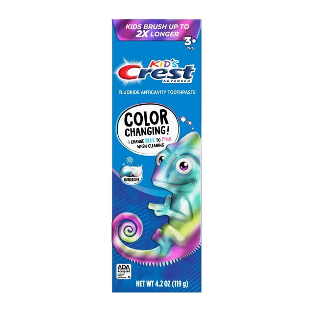 Crest Kid's Advanced Color Changing Toothpaste - Bubblegum - 4.2 oz ...
