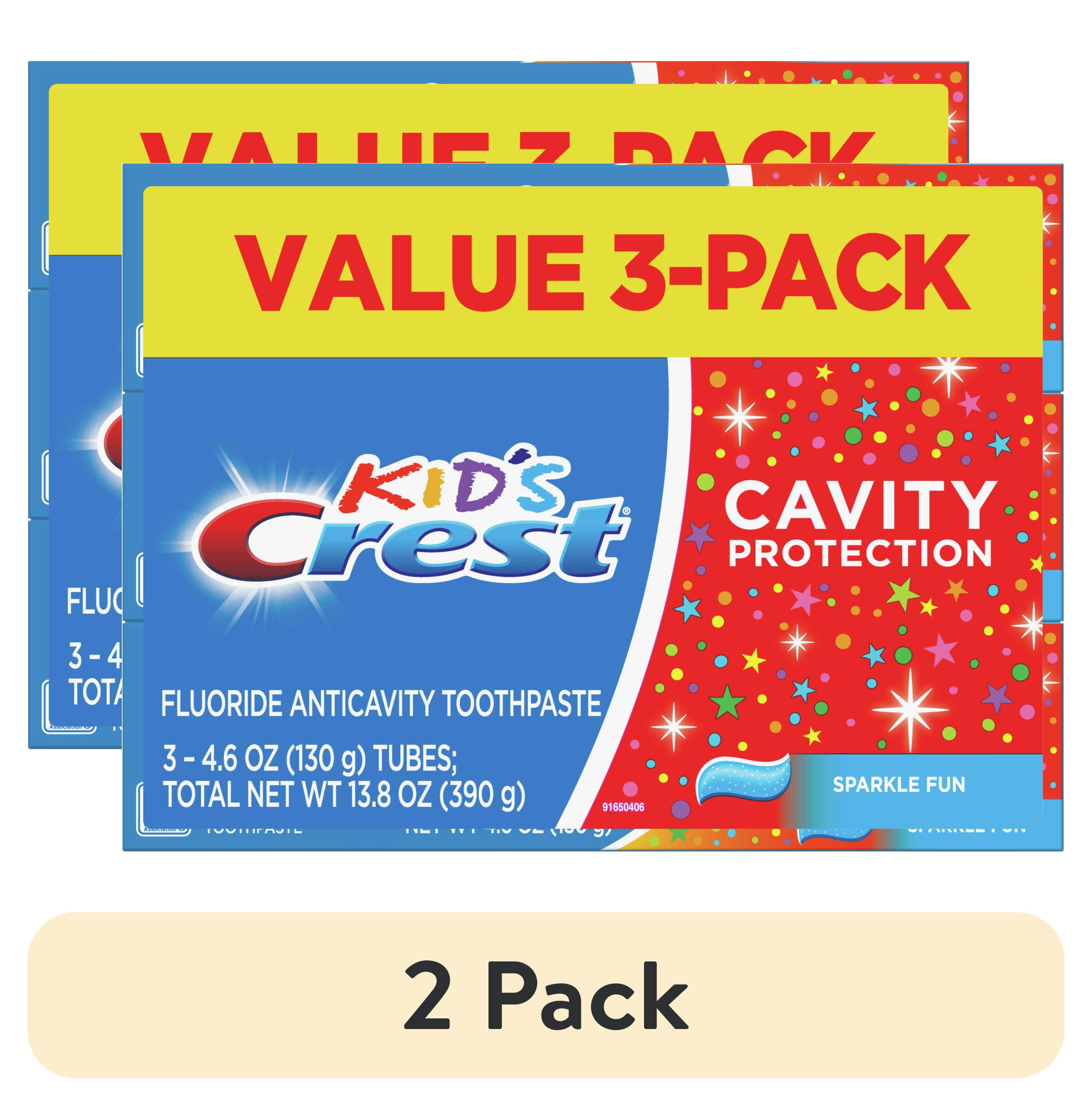 (2 pack) Crest Kids Cavity Protection Toothpaste, Sparkle Fun Flavor, 4 ...