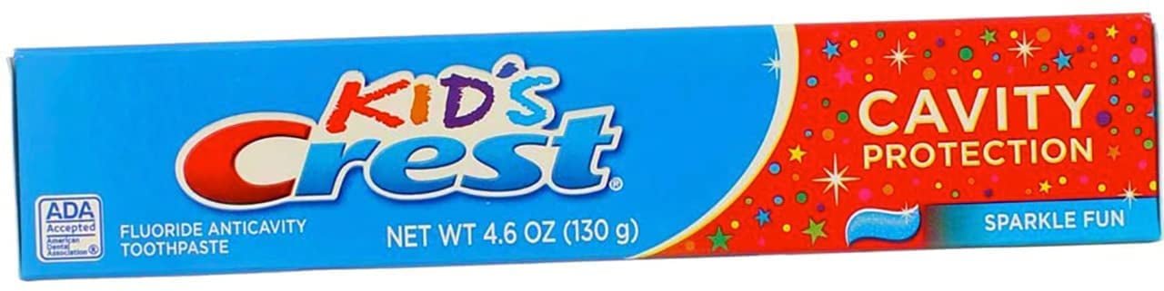 Crest Kids Sparkle Fun Toothpaste 4.6 oz. (Pack of 3) - Walmart.com