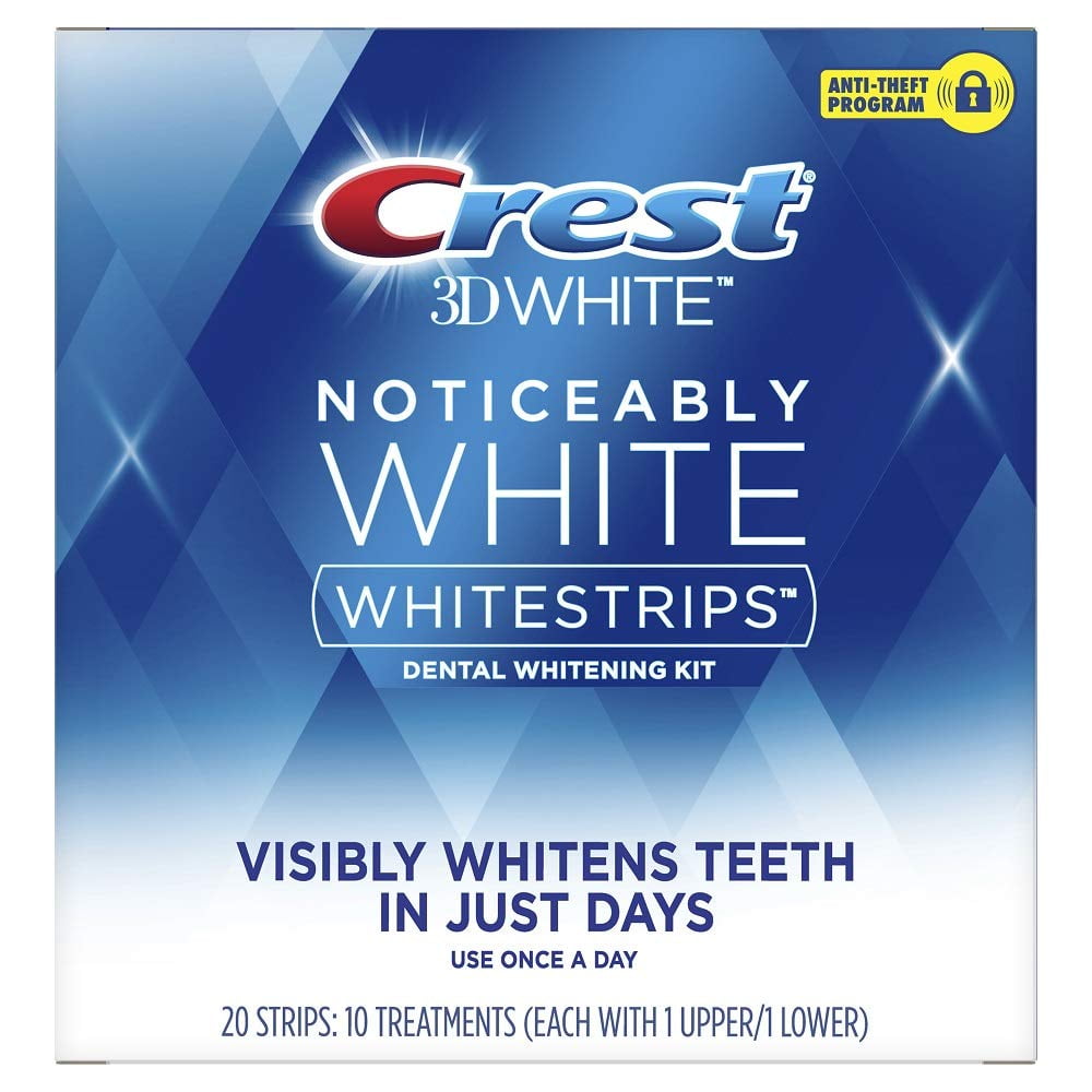 Crest Noticeably White Whitestrips 20 ea (Pack of 3) - Walmart.com