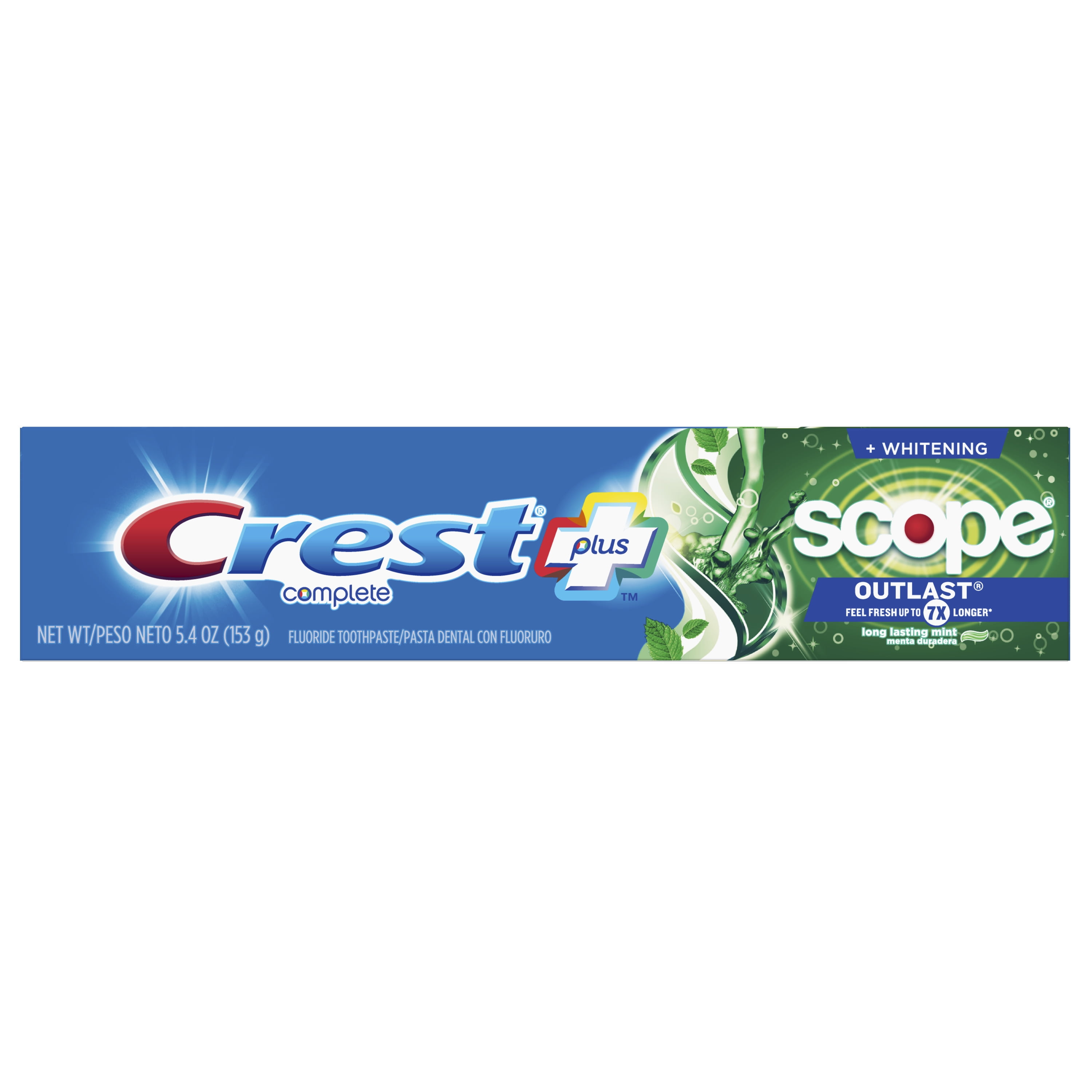 Crest, Toothpaste, 5.4 oz, Complete Whitening with Scope Freshness ...