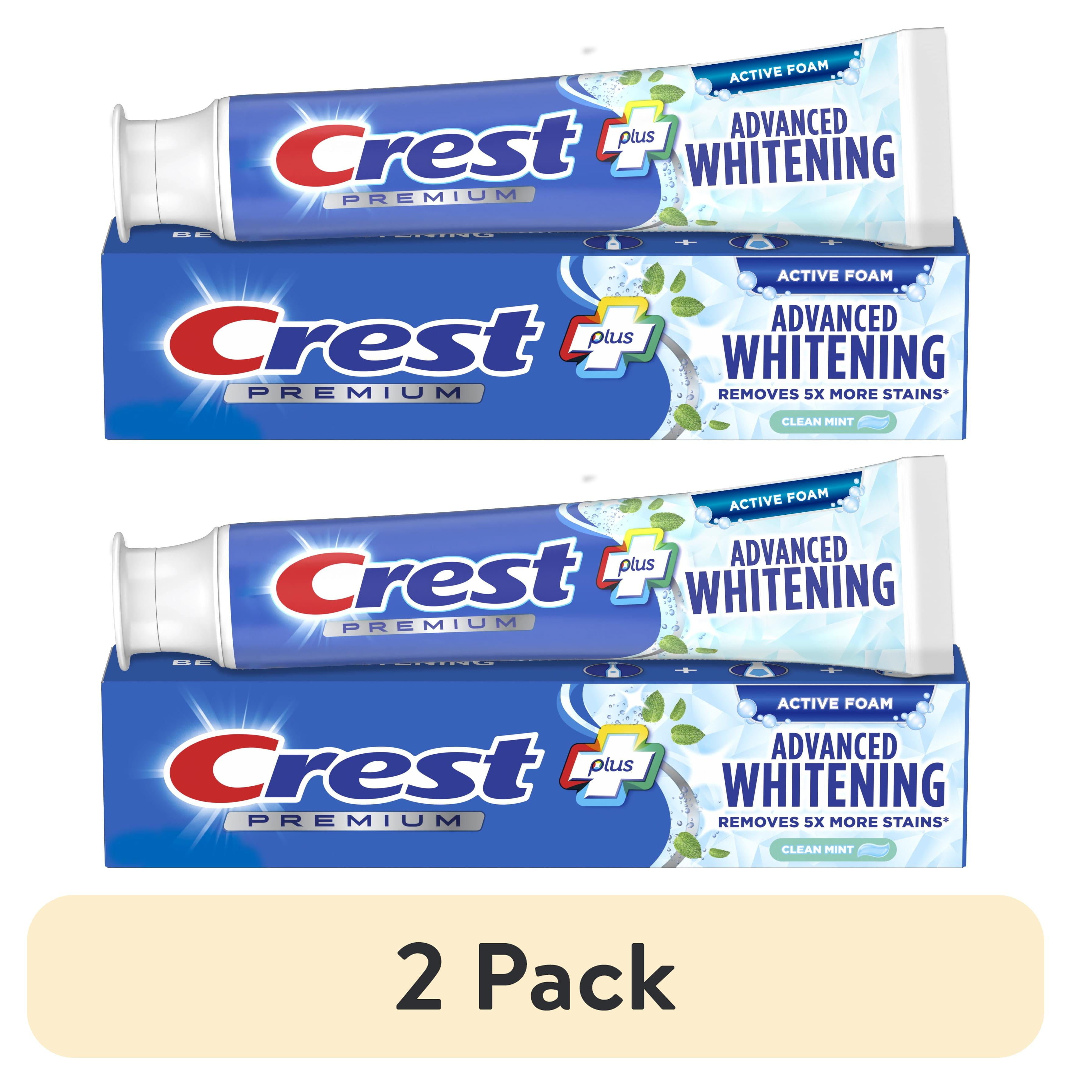 (2 pack) Crest Premium Plus Advanced Whitening Toothpaste, Clean Mint ...
