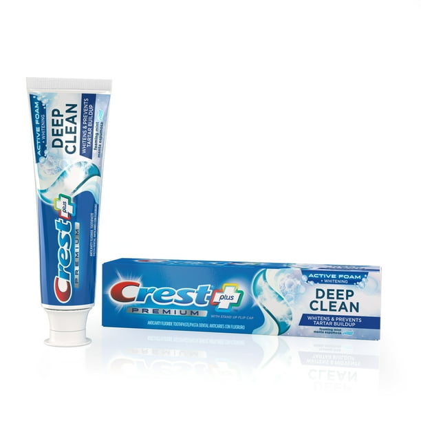 Crest Premium Plus Deep Clean Toothpaste, Mint Flavor, 5.2 oz - Walmart.com