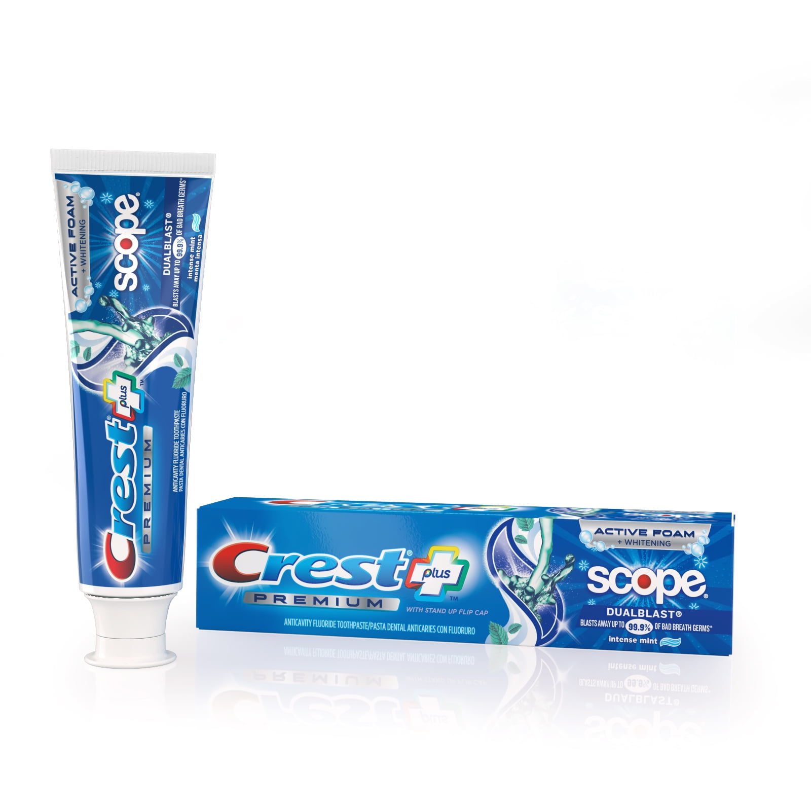 Crest Premium Plus Scope Dual Blast Toothpaste, Mint Flavor, 5.2 oz ...