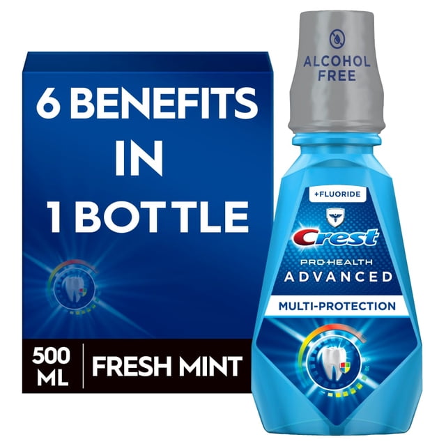Crest Pro Health Advanced Alcohol Free Mouthwash Extra Deep Clean Fresh ...