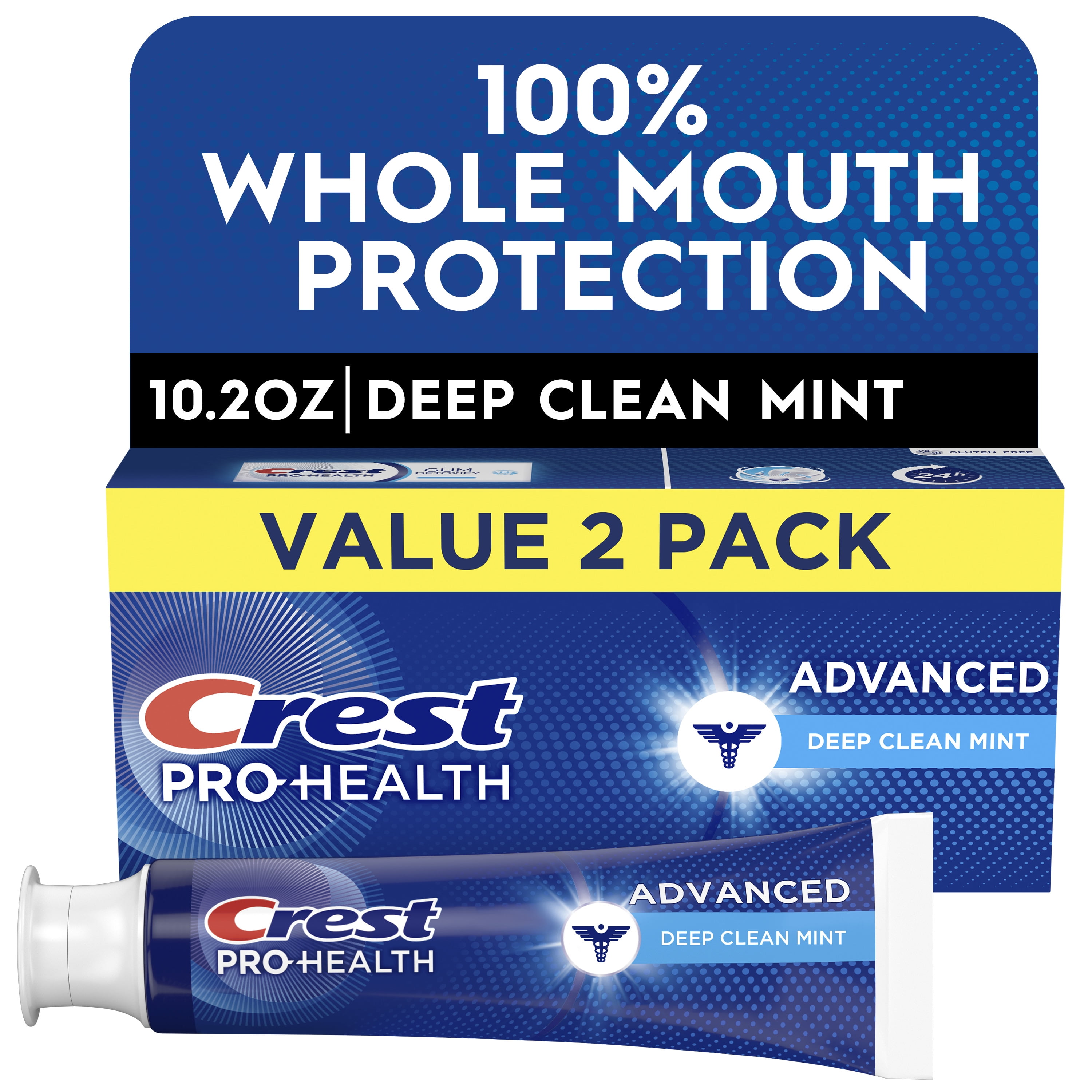 Crest Pro-Health Advanced Deep Clean Mint Toothpaste, 5.1 oz, 2 Count ...