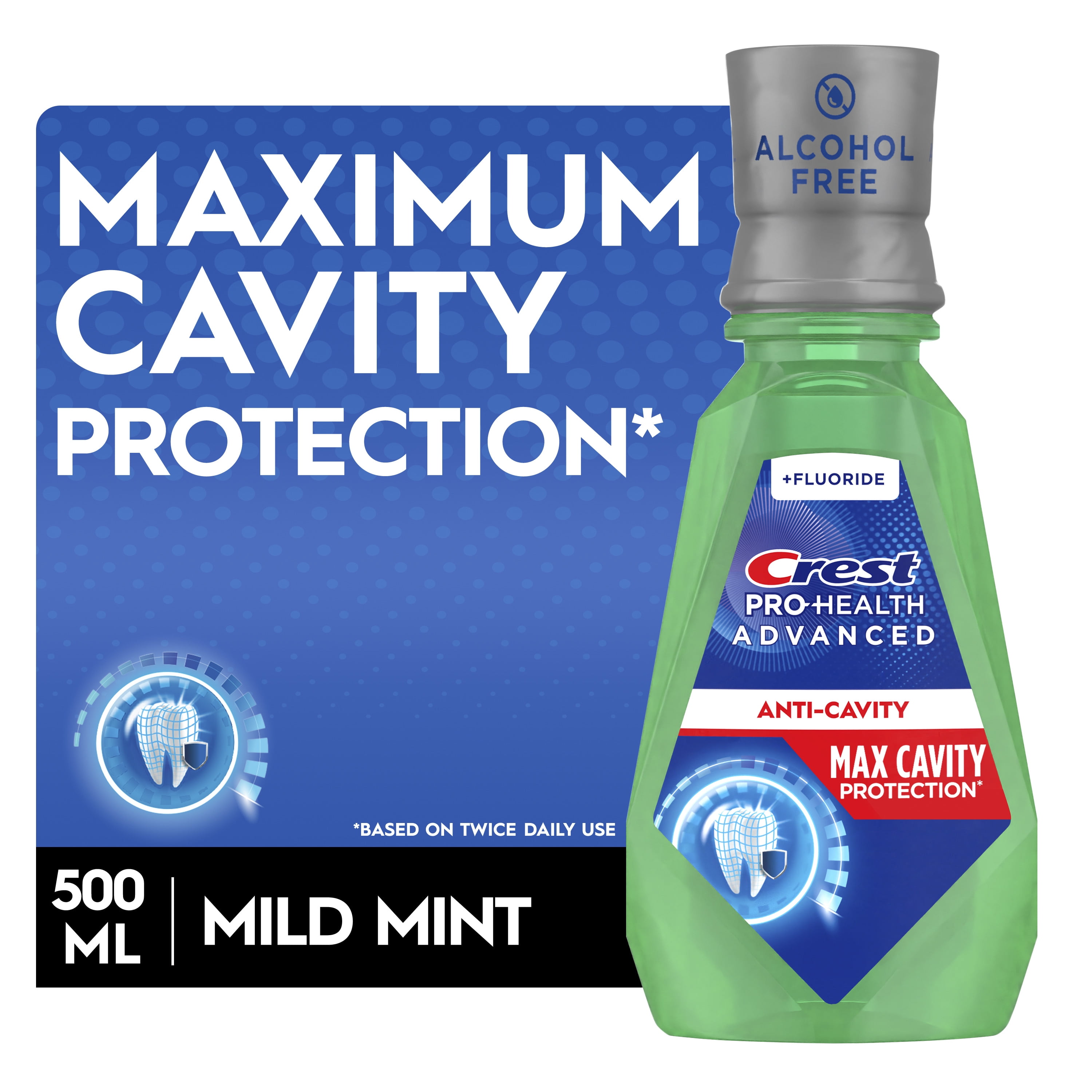 Crest Pro-Health Advanced Max Cavity Protection Mouthwash - Mild Mint ...