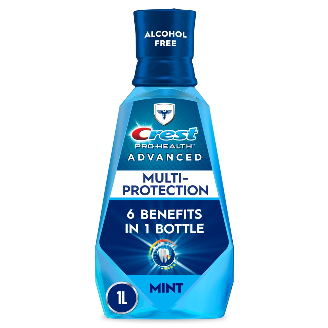 Crest Pro-Health Advanced Mouthwash, Fresh Mint, 1L - Strengthens Teeth ...
