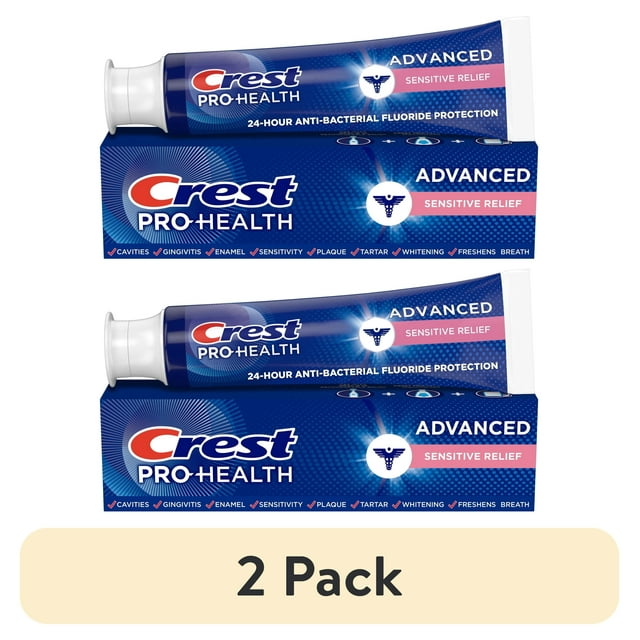 (2 pack) Crest Pro-Health Advanced Sensitivity Relief Toothpaste (5.1oz ...