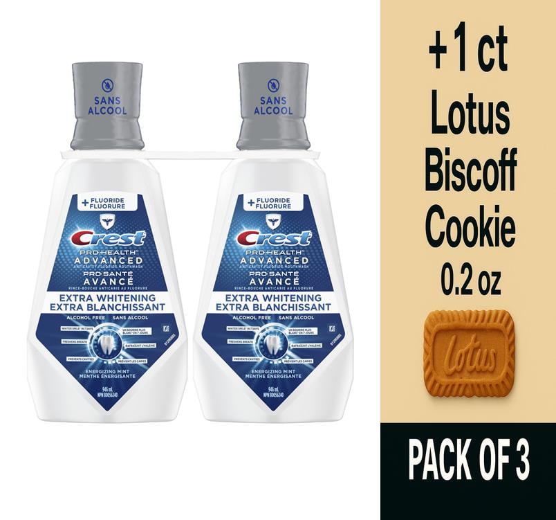 Crest Pro Health Advanced Whitening Mouthwash, 32 oz - 2 pk - Pack of 3 ...