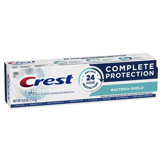 Crest Pro-Health Antibacterial Toothpastes, Unflavored, 4 oz - Walmart.com