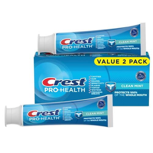 Crest Pro-Health Clean Mint Toothpaste (4.3Oz) Twin Pack Packaging May ...