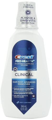 Crest Pro-Health Clinical Oral Rinse Deep Clean Mouthwash Mint Flavor ...