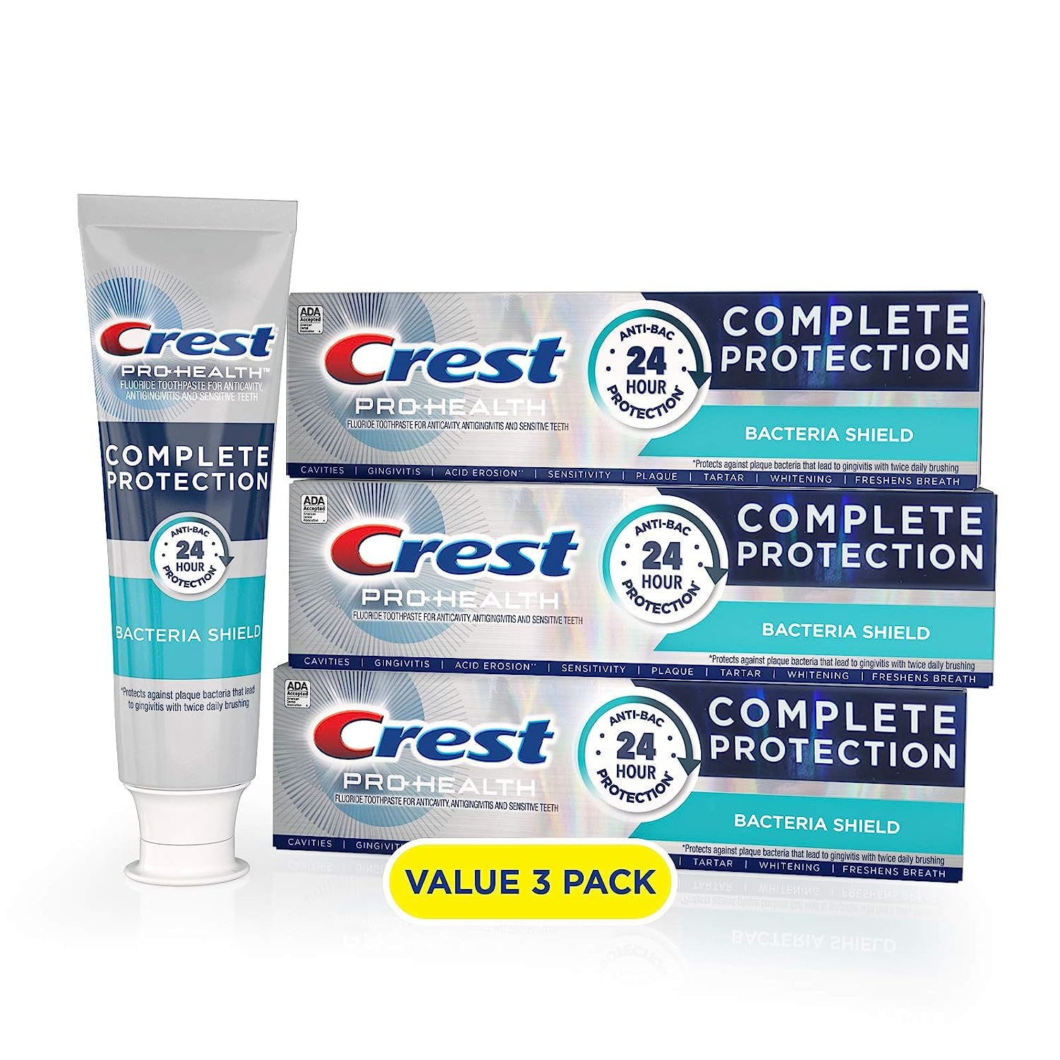 Crest Pro Health Complete Protection Toothpaste Bacteria Shield 4 0oz Crest Pro Health Complete Protection Toothpaste Bacteria Shield 4 0oz