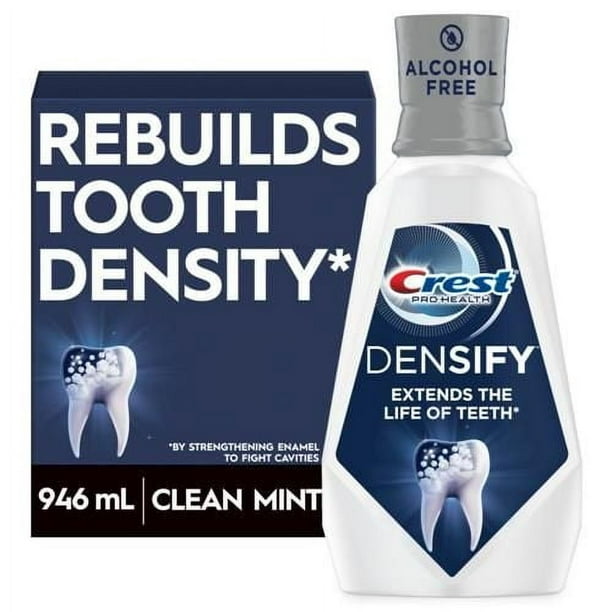 Crest Pro Health Densify Fluoride Mouthwash, Alcohol Free, Cavity ...