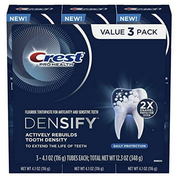 Crest Pro-Health Densify Toothpaste 4.1oz Pack of 3 with Fluoride for ...