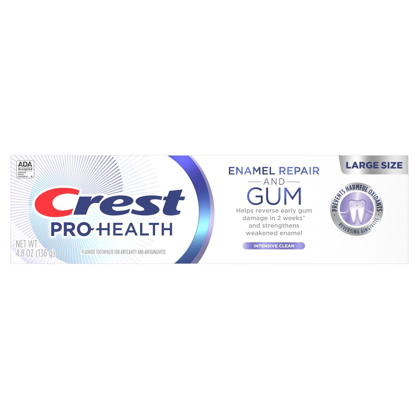 Crest Pro Health Enamel Repair & Gum Toothpaste - Intensive Clean - 4.8 ...