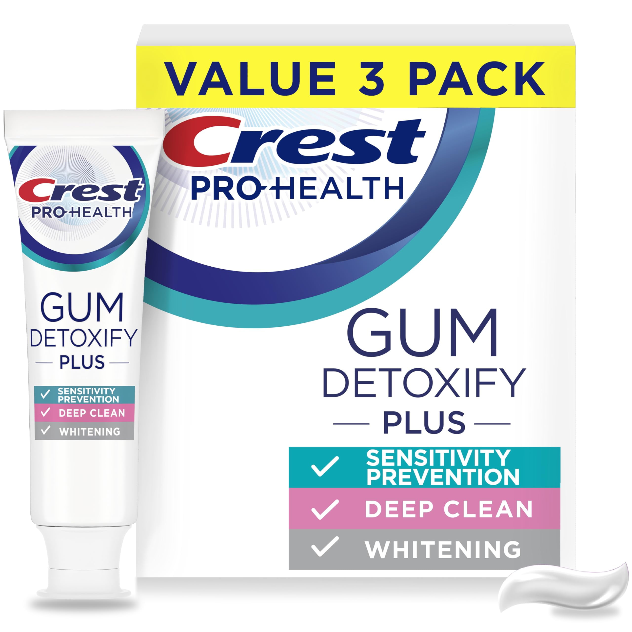 Crest Pro-Health Gum Detoxify KEF16 Plus Toothpaste 4.5 oz Pack of 3 ...
