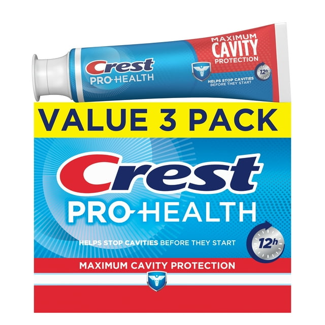 Crest Pro-Health Maximum Cavity Protection Toothpaste, 4.3 oz, Pack of ...