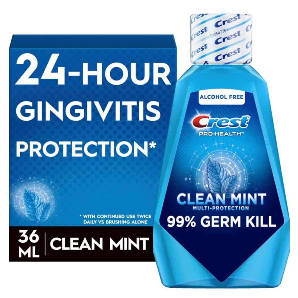 Crest Pro-Health Mouthwash, Alcohol Free, Multi-Protection Clean Mint ...