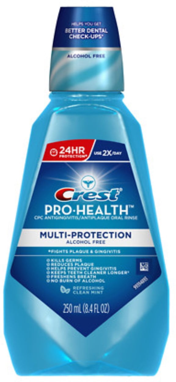 Crest Pro-Health Oral Rinse, Refreshing Clean Mint 250 mL (Pack of 6 ...