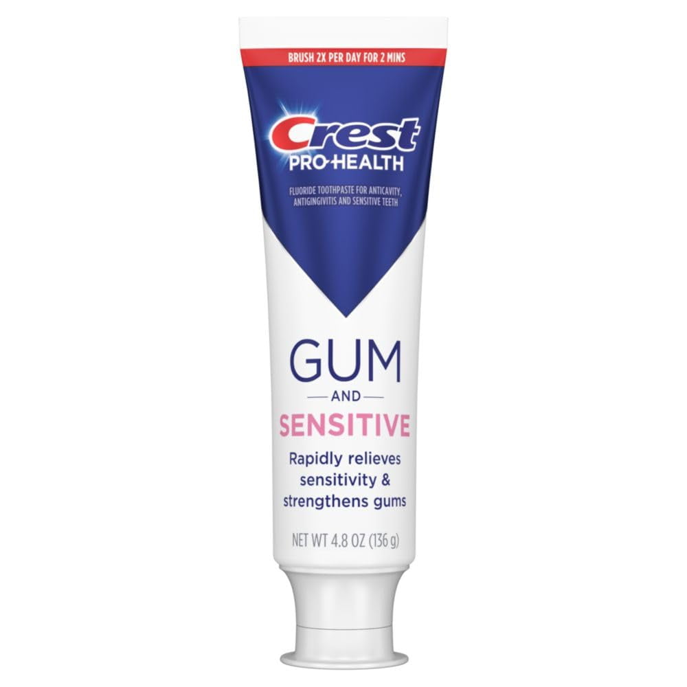 Crest Pro-Health Sensitive and OIF8 Gum All Day ProtectionToothpaste 4. ...