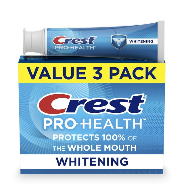 Crest Pro-Health Advanced Whitening Gel Toothpaste, Triple Pack (4.3oz ...